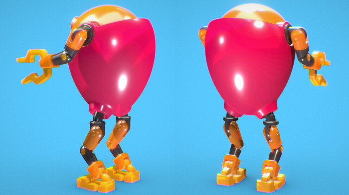 Kagan Caginda on Coroflot: Cartoon style egg shape robot character ...