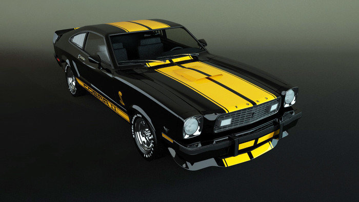 Kagan Caginda on Coroflot: 1976 Ford Mustang Cobra II - 3D Model ...