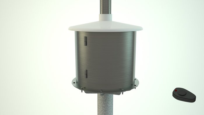 Street Camera Pole With Bullet Proof Camera Hardware Box by Kagan ...