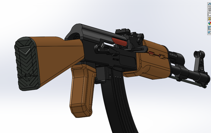 AK 47 (Customade Airsoft) Model by Natan Ruiz at Coroflot.com