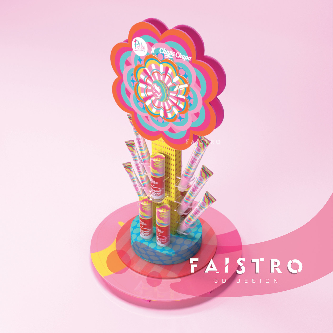 3D Design for Special Display Polka Cosmetics x Chupa chups by Achmad ...