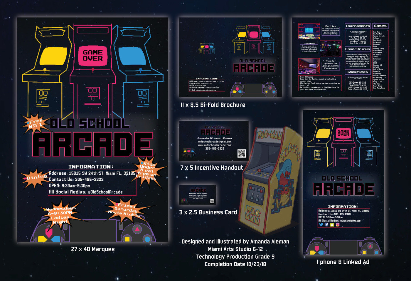 Arcade Media Package by Amanda Aleman at Coroflot.com