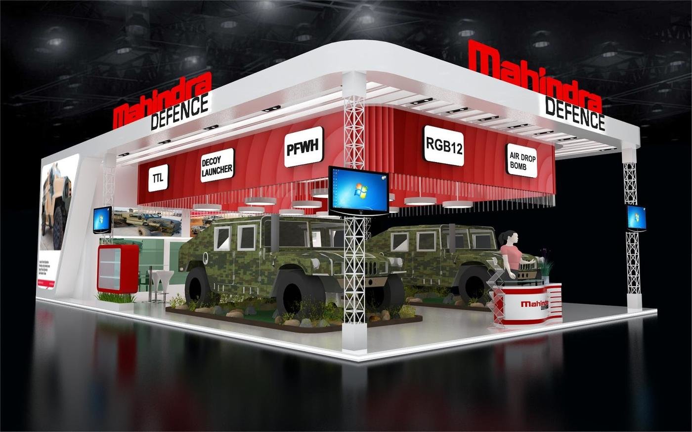 Mahindra Booth -Design by Imran Khan at Coroflot.com