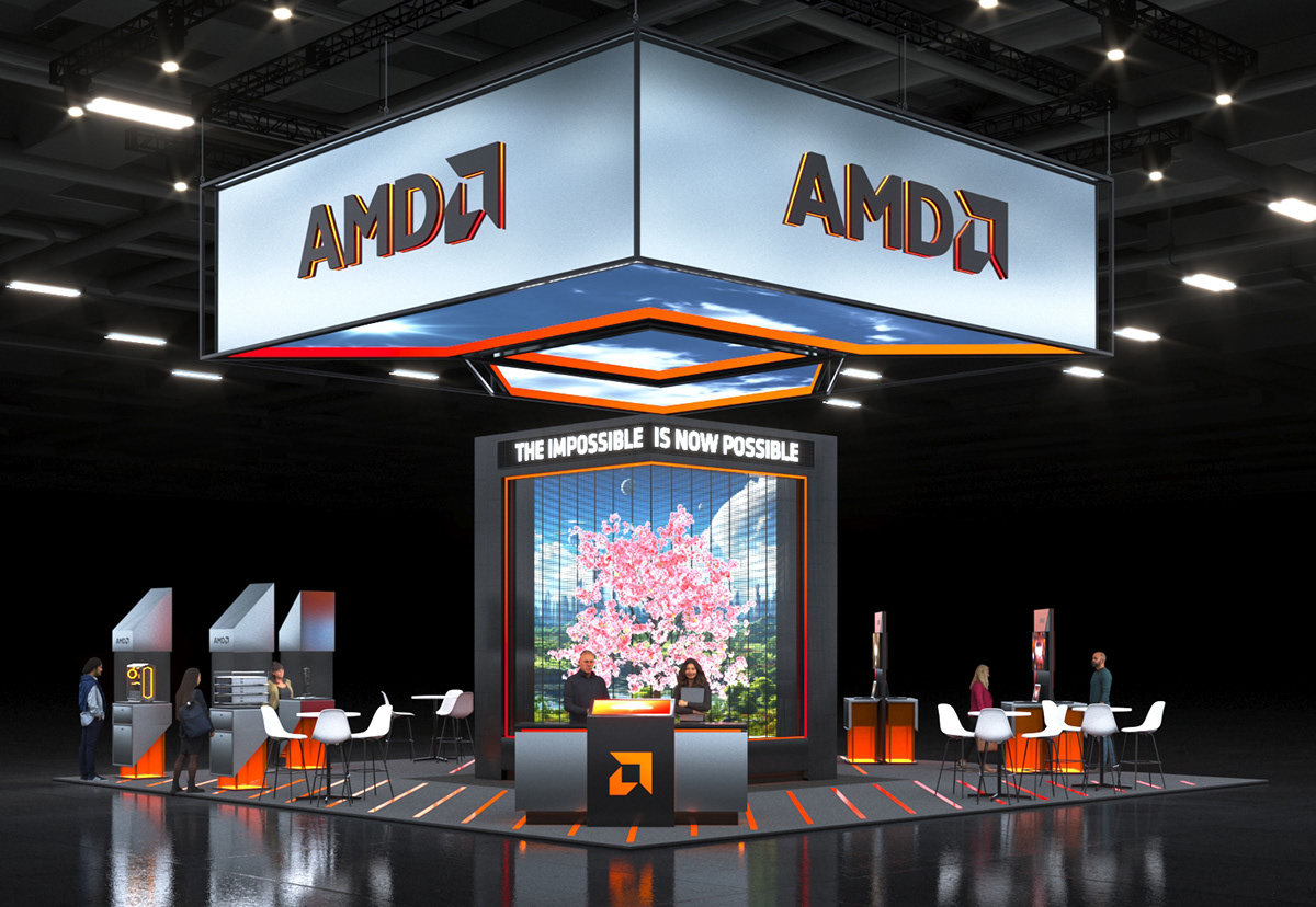 AMD Tradeshow Booth by BJ Chen at Coroflot.com