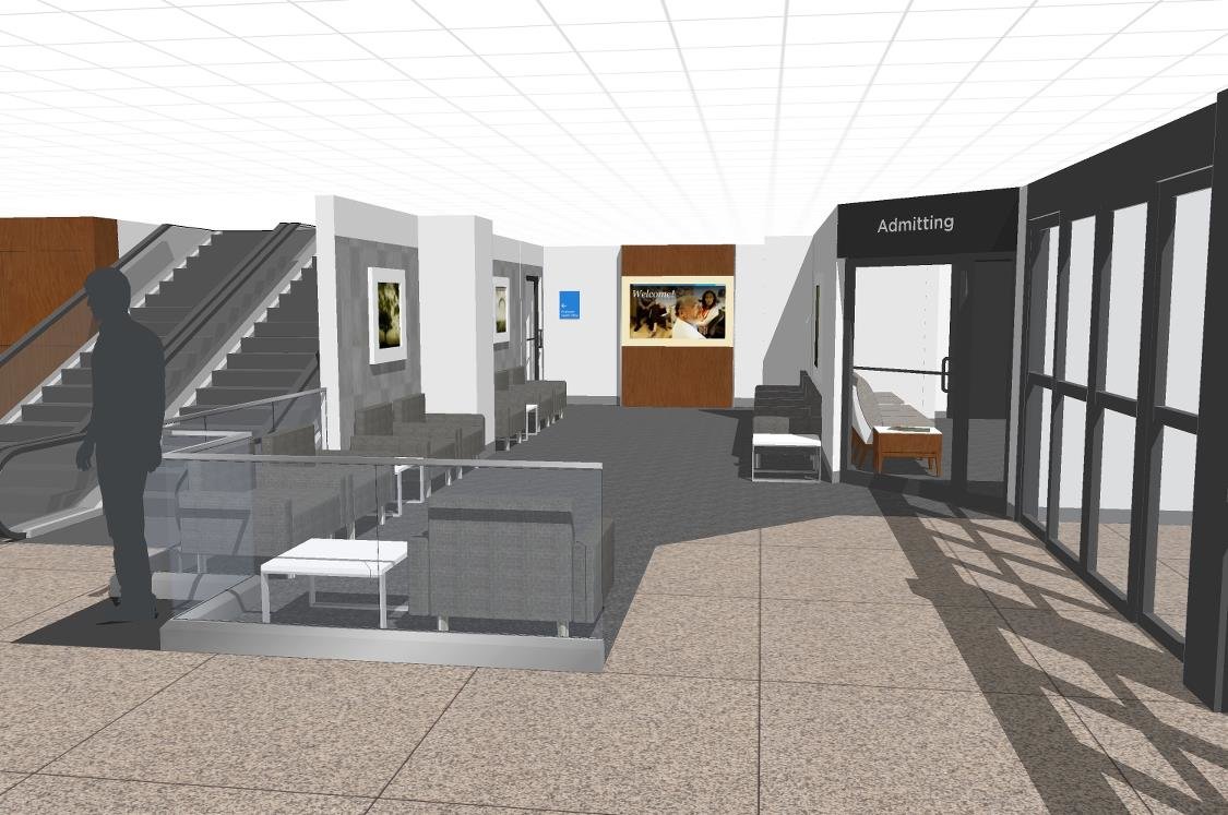 interior design - hospital lobby by Jongmin "Jo" Lee at Coroflot.com