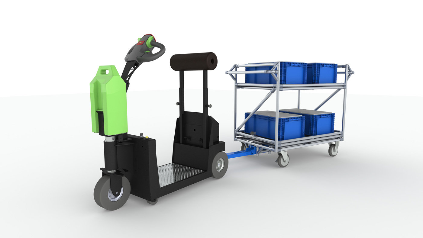 Towable Material Handling Cart by Andrew Lawrence at Coroflot.com