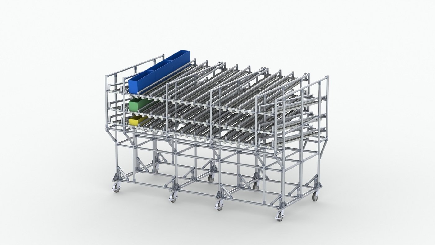 Gravity Material Flow Rack by Andrew Lawrence at Coroflot.com
