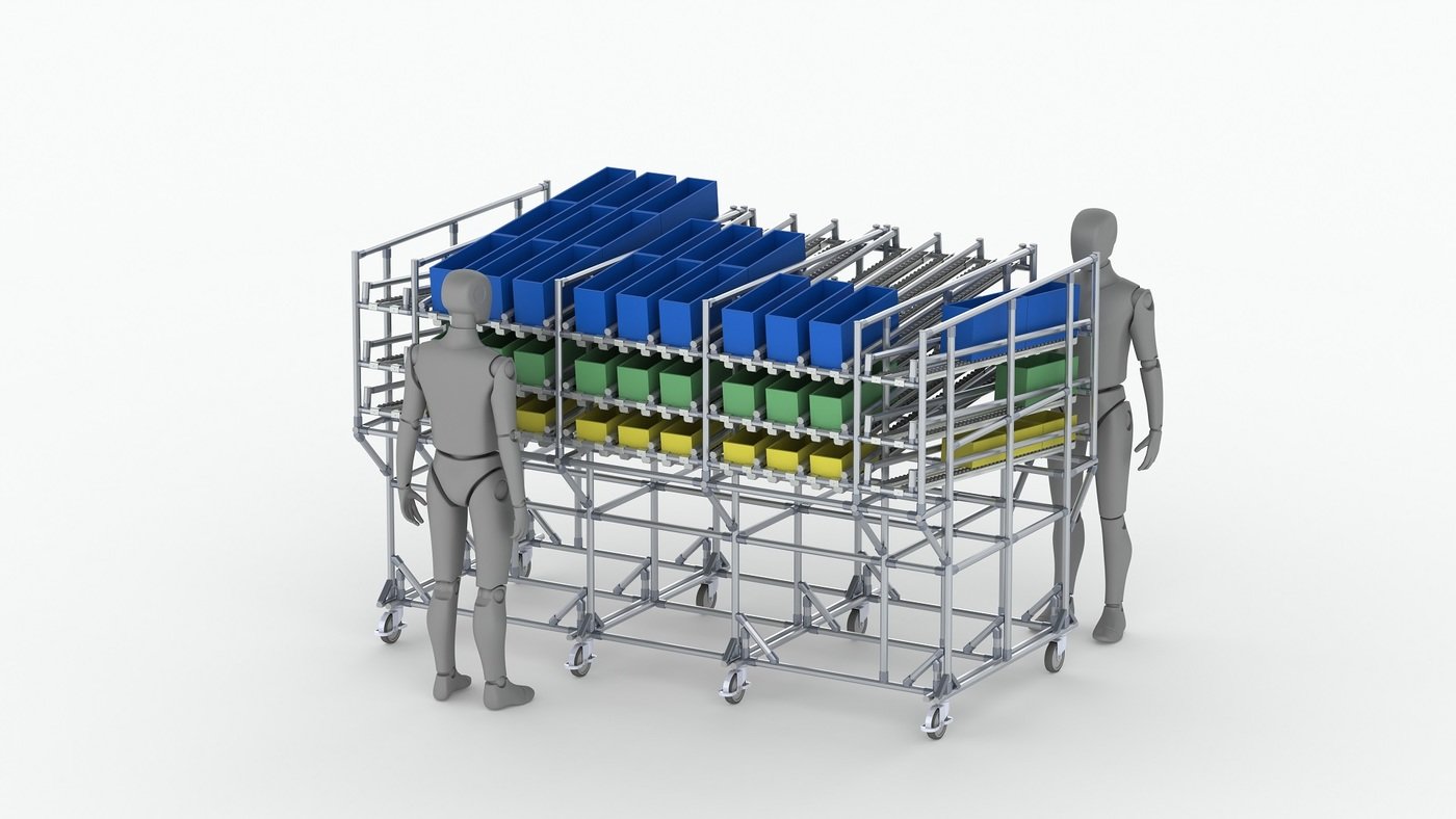 Gravity Material Flow Rack by Andrew Lawrence at Coroflot.com