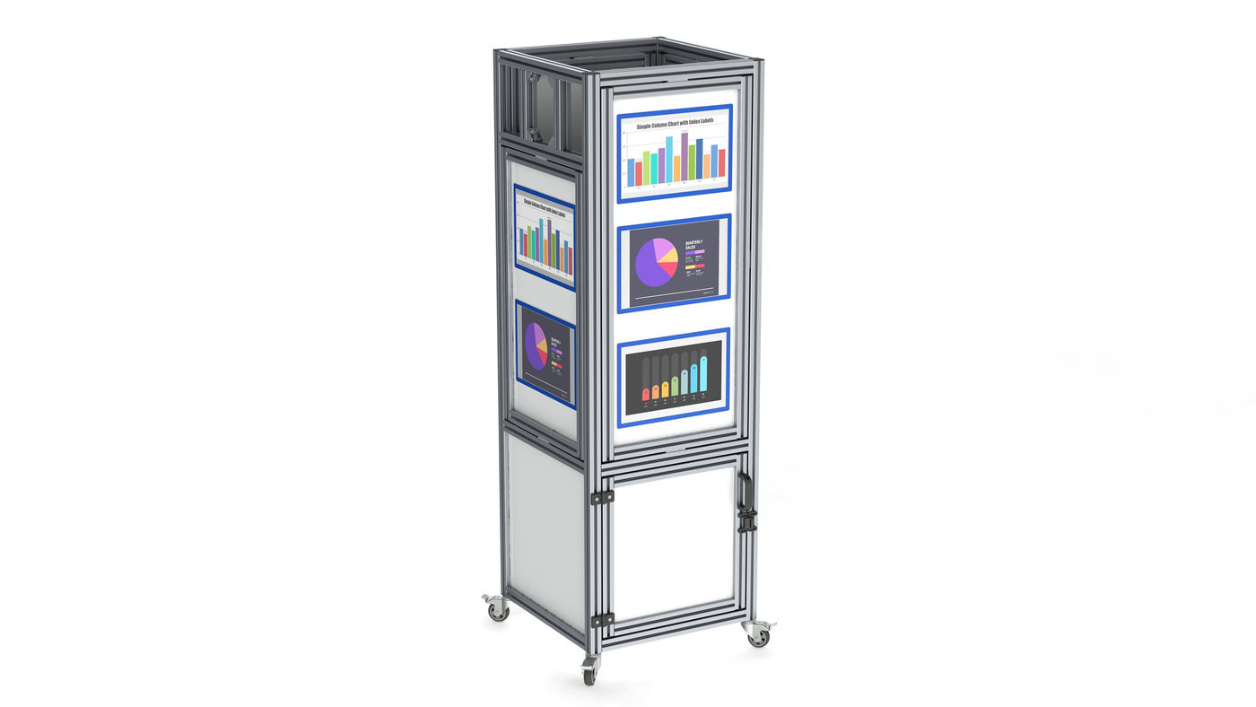 Custom 4 sided visual board cube by Andrew Lawrence at Coroflot.com