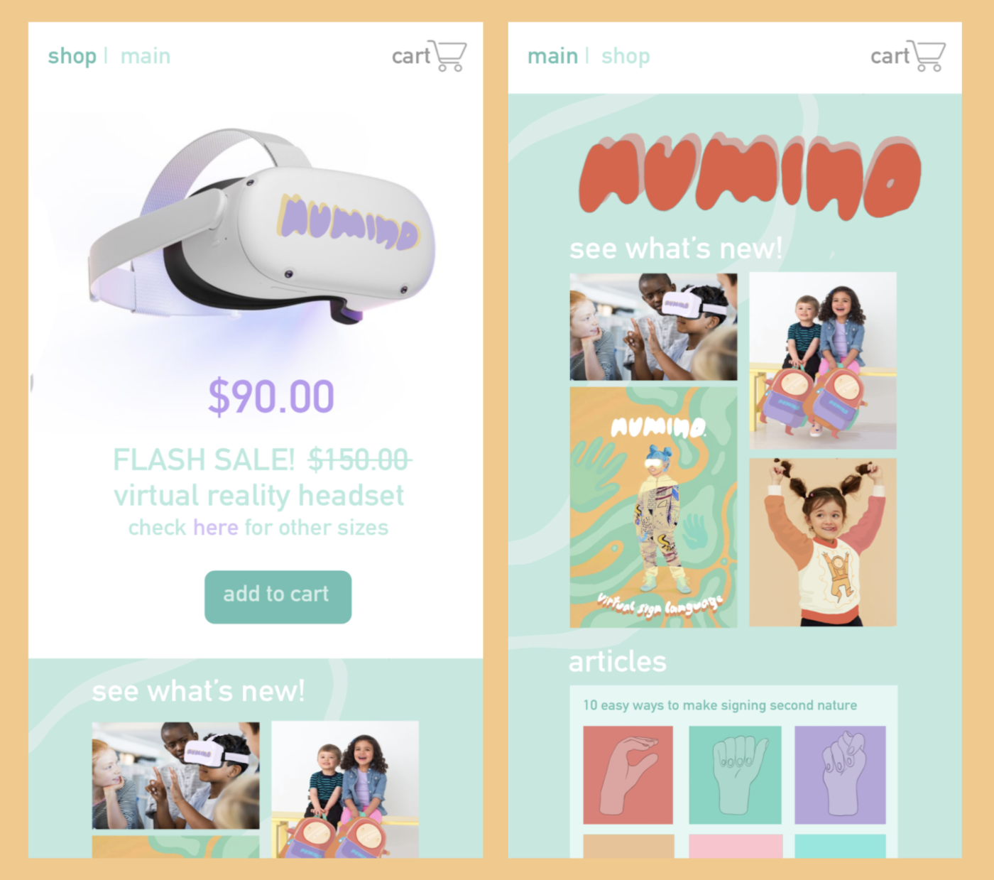 numino app by Sophia Bevacqua at Coroflot.com