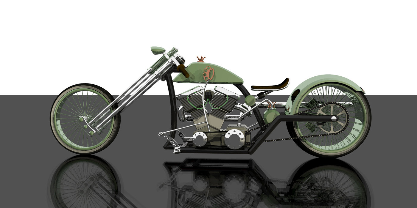 Custom Motorcycles by Derick Foster at Coroflot.com