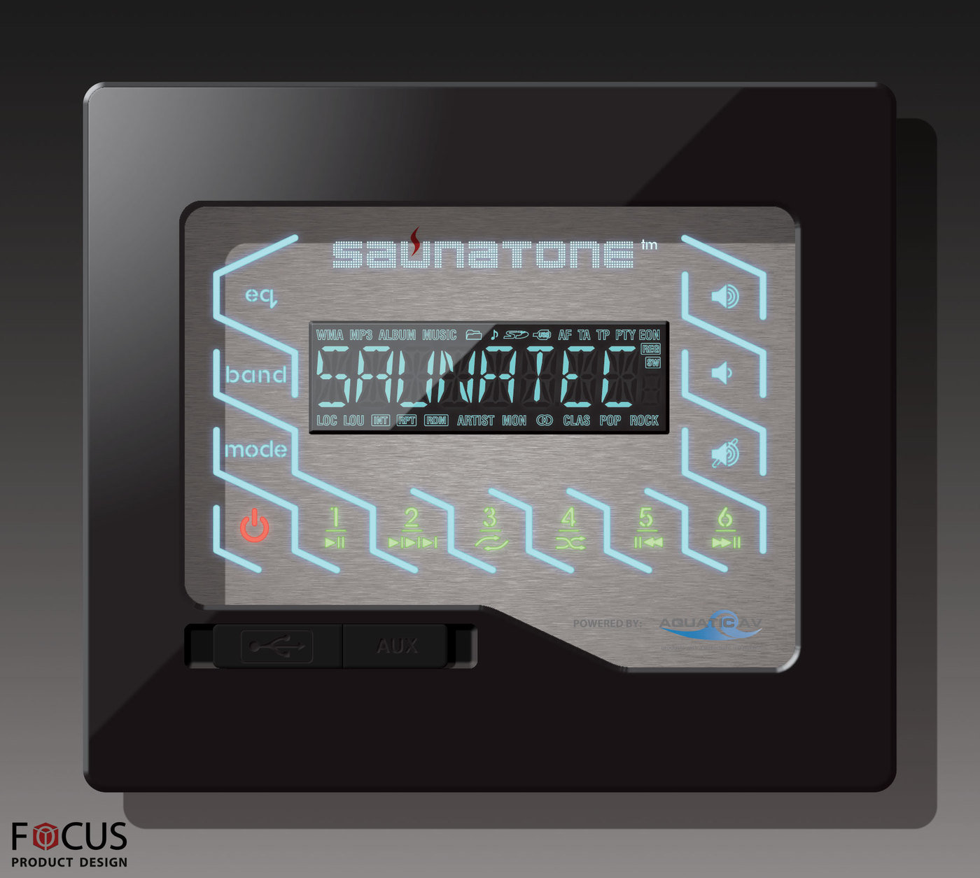 Saunatec Saunatone Audio Control Panel by Allen Wilson at Coroflot.com