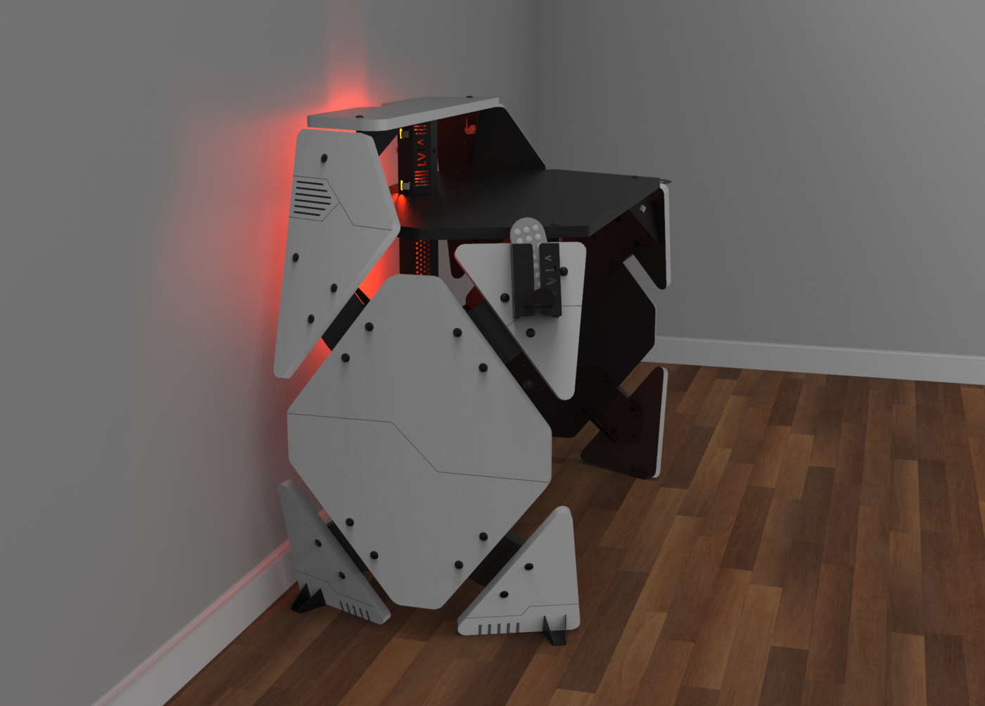 Cache Pod Gaming Desk by Ryan Paxson at Coroflot.com