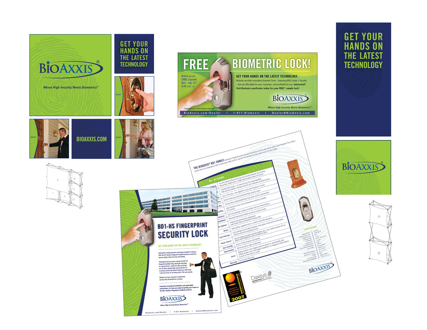 BioAxxis Tradeshow & Print Ads by Michelle Drummond at Coroflot.com