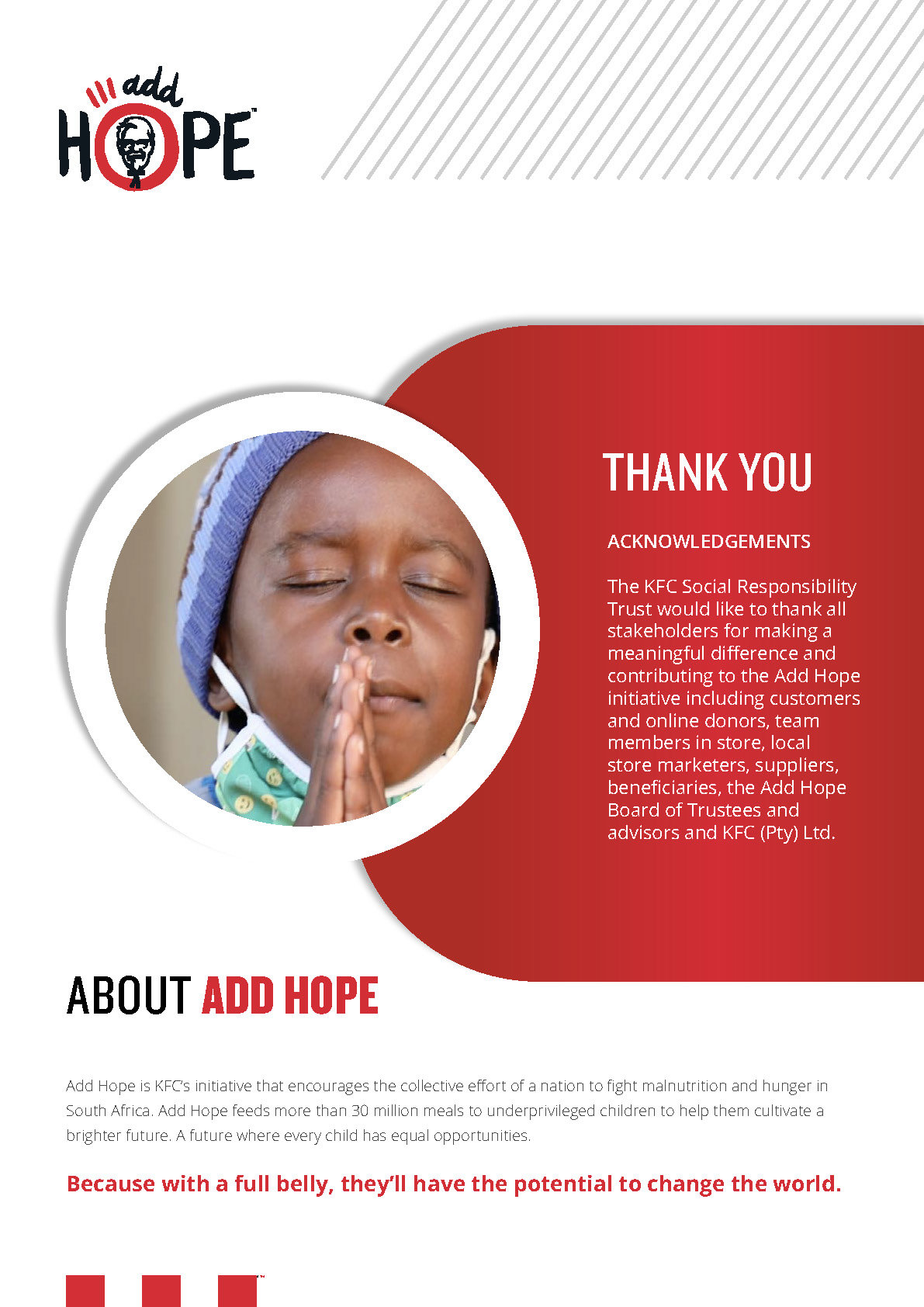 KFC ADD HOPE Annual report 2023 by Debbie Marx at Coroflot.com