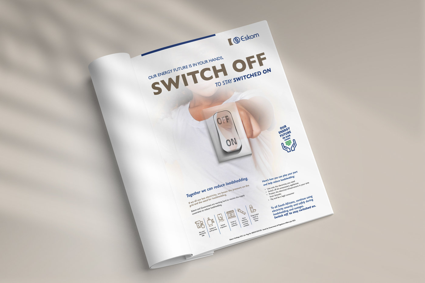 Eskom's SWITCH OFF, TO STAY SWITCHED ON campaign by Debbie Marx at ...