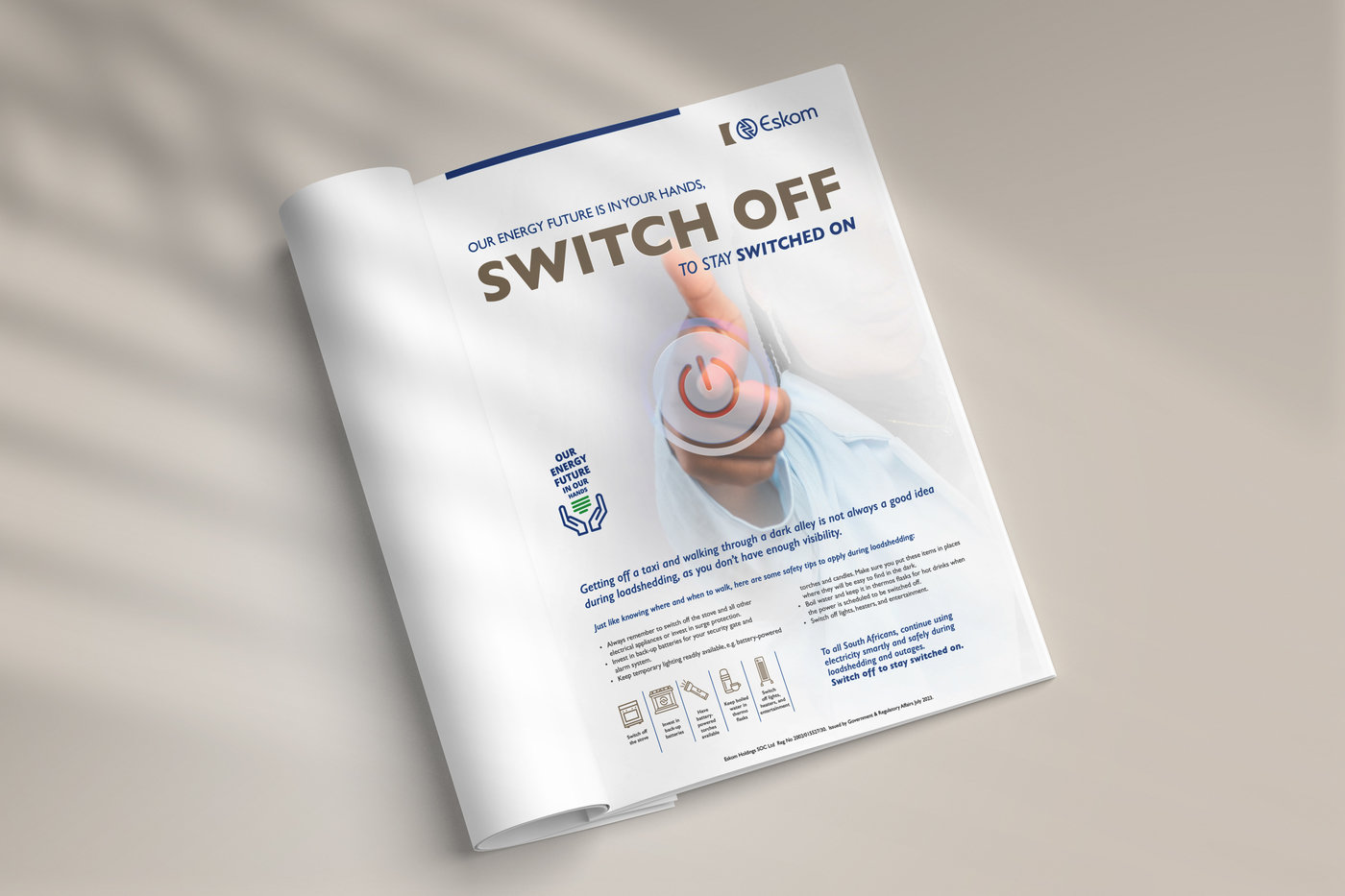 Eskom's SWITCH OFF, TO STAY SWITCHED ON campaign by Debbie Marx at ...