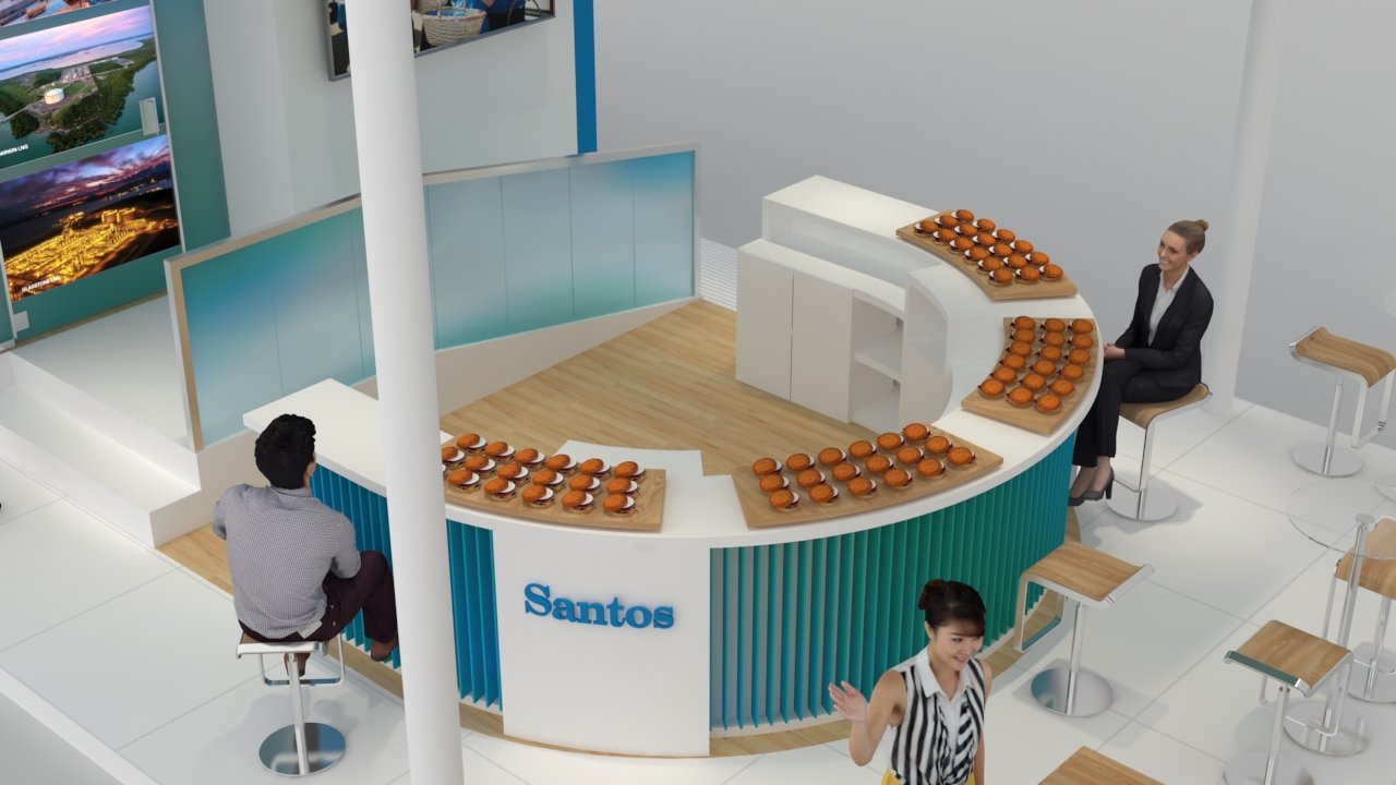 Santos Booth @ LNG Shanghai 2019 by Caesar Raymund Chiu at Coroflot.com