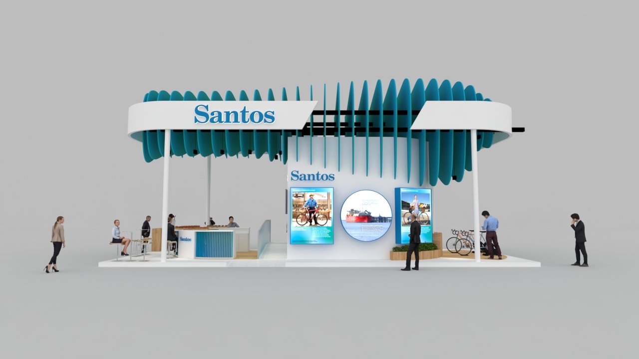 Santos Booth @ LNG Shanghai 2019 by Caesar Raymund Chiu at Coroflot.com