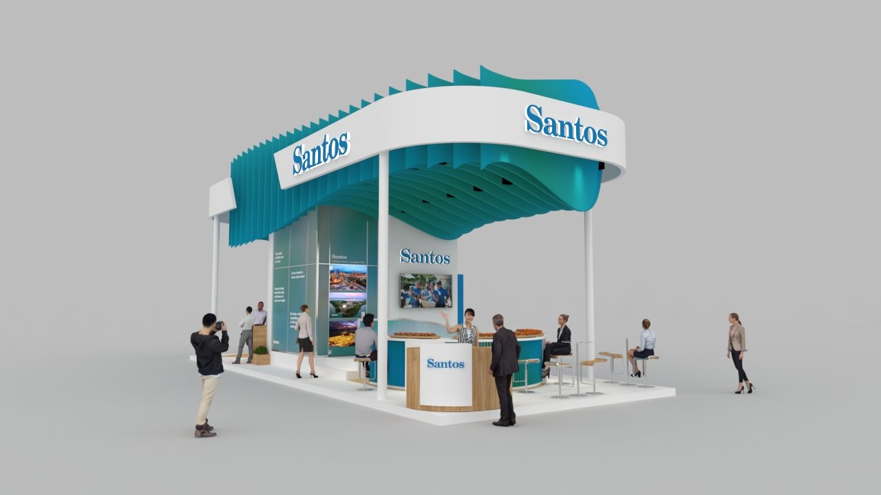 Santos Booth @ LNG Shanghai 2019 by Caesar Raymund Chiu at Coroflot.com