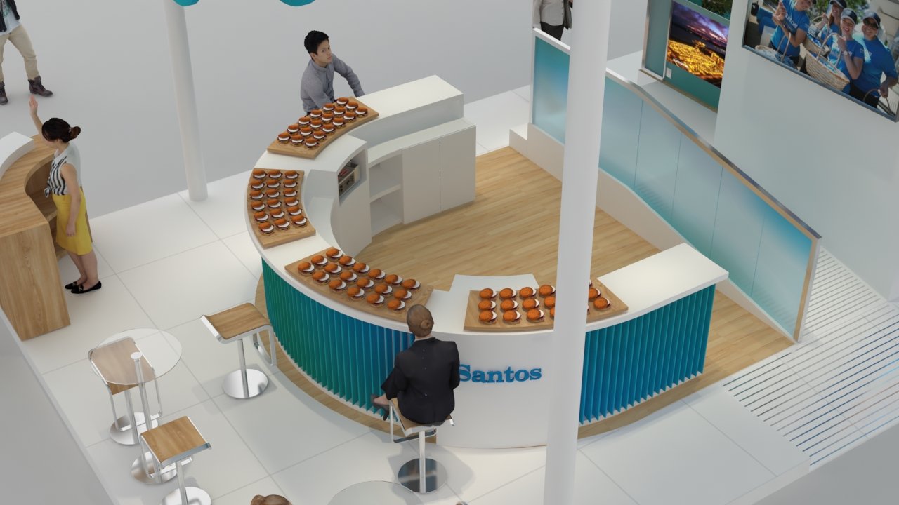 Santos Booth @ LNG Shanghai 2019 by Caesar Raymund Chiu at Coroflot.com