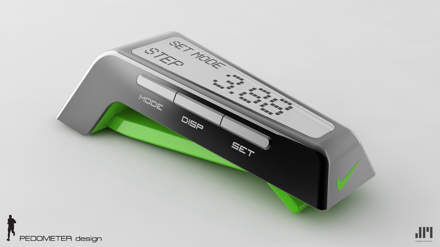 Pedometer design by Joshua Sunghoon Mun at Coroflot.com