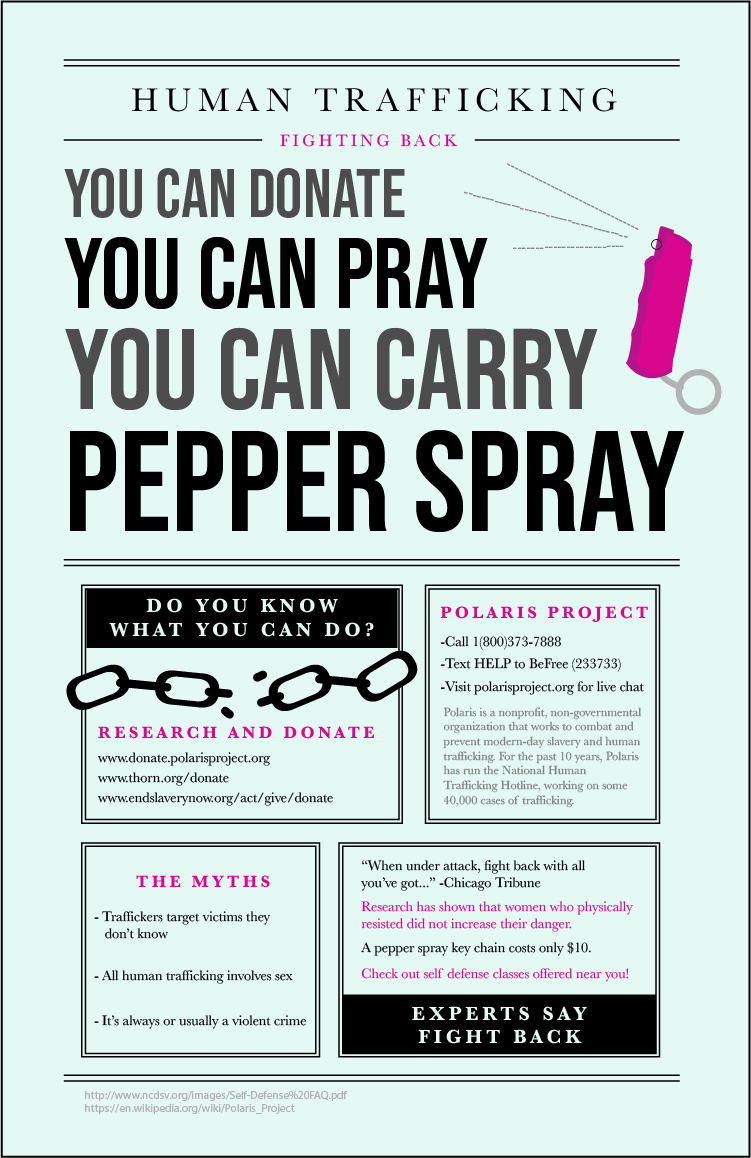 Poster | Anti-trafficking by Kayla Traxler at Coroflot.com