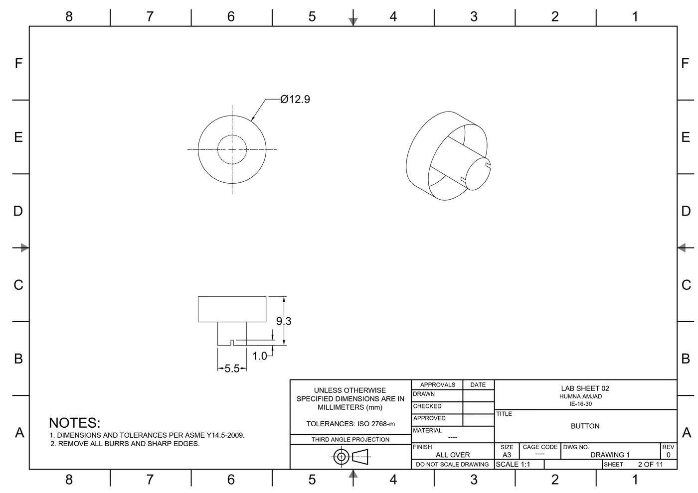Detailed Assembly Drawing of Insulin Pen by Humna Amjad at Coroflot.com