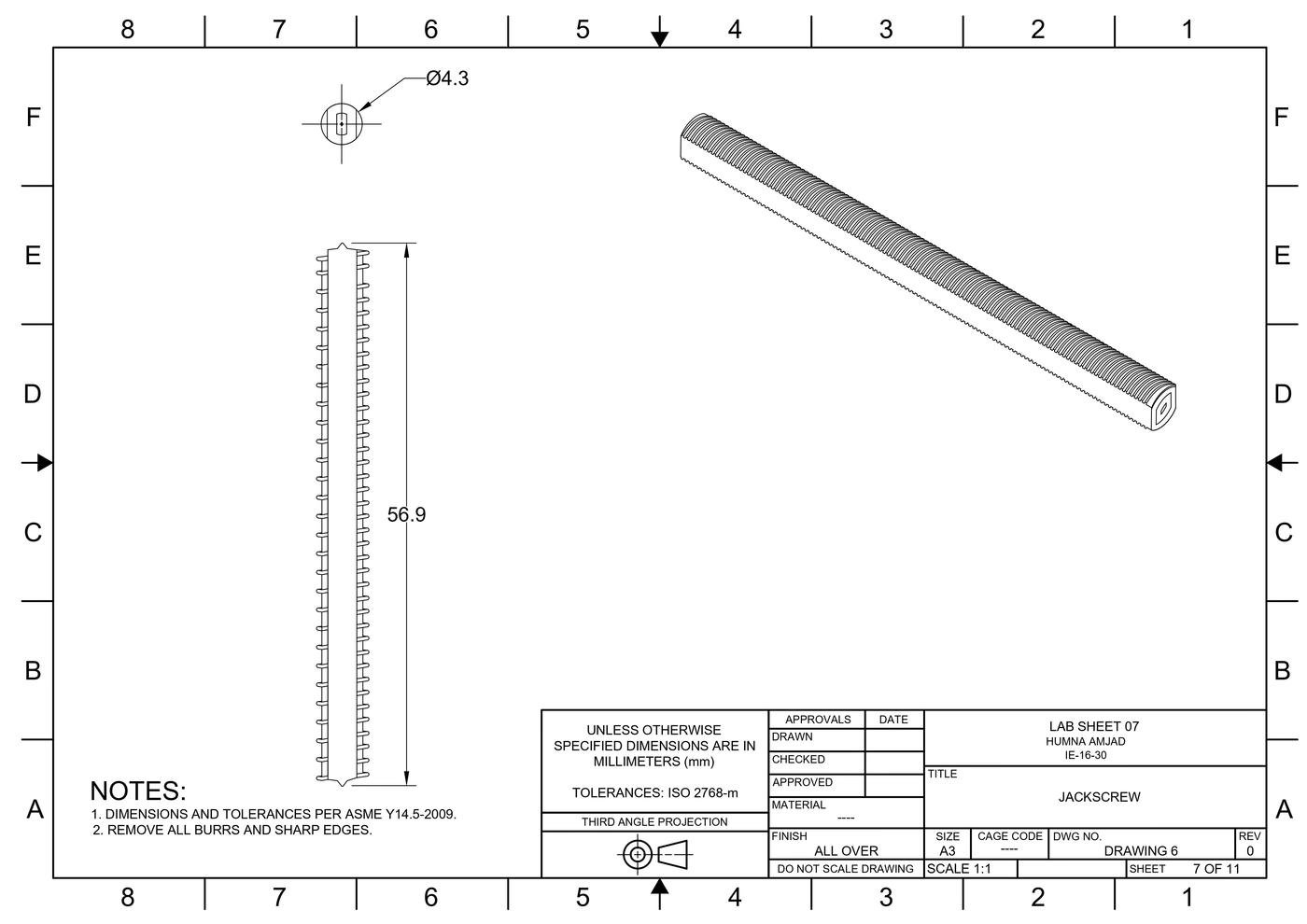 Detailed Assembly Drawing of Insulin Pen by Humna Amjad at Coroflot.com