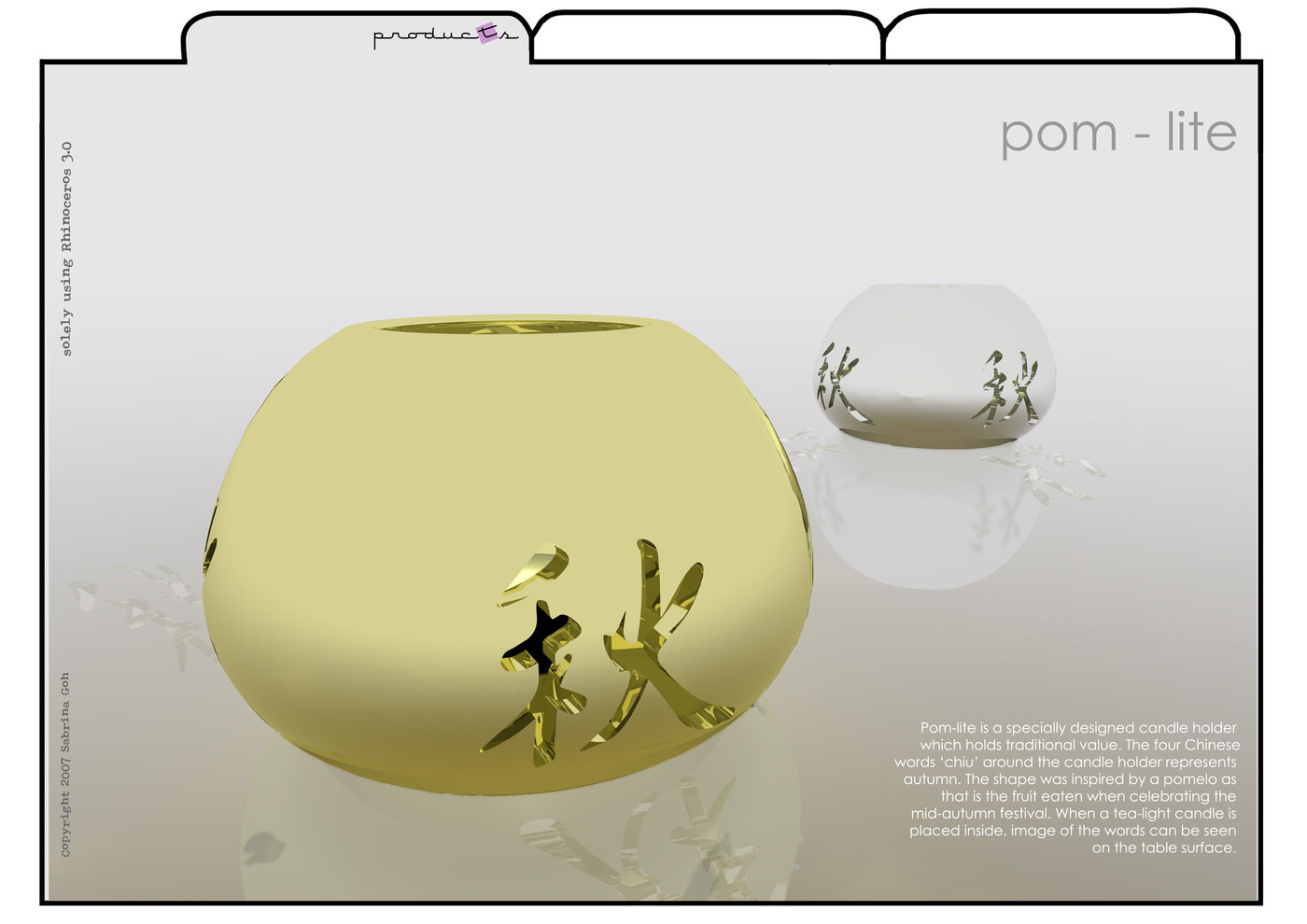 Product Design by sabrina goh at Coroflot.com