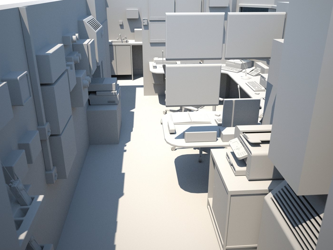 Finsbury Park Control Room Layout by Paul Alexander Brown at Coroflot.com