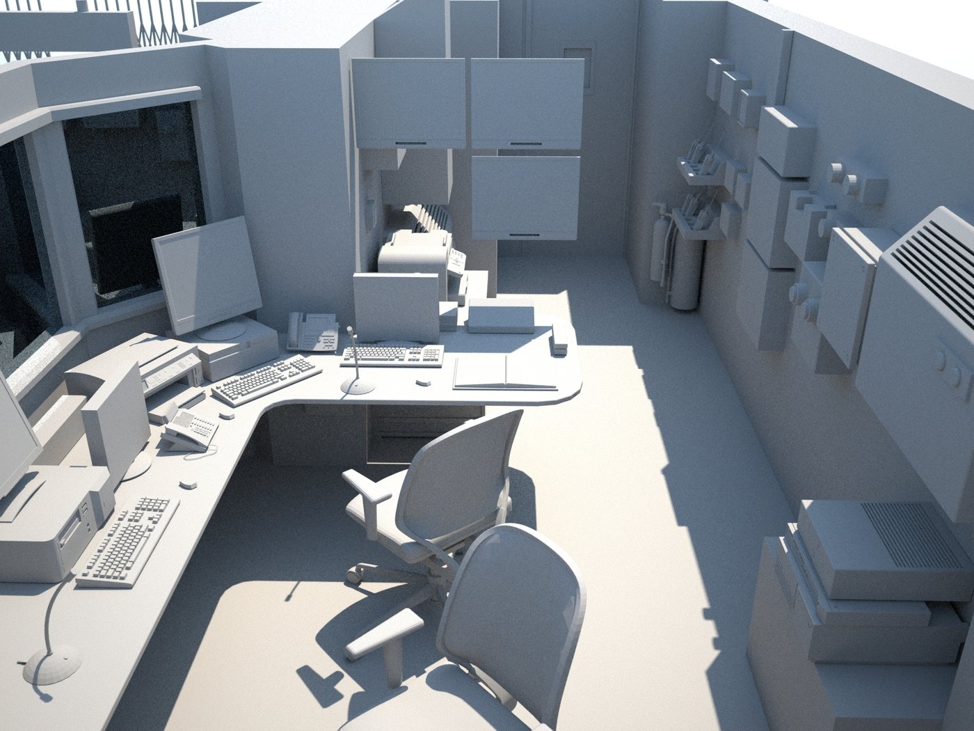 Finsbury Park Control Room Layout by Paul Alexander Brown at Coroflot.com