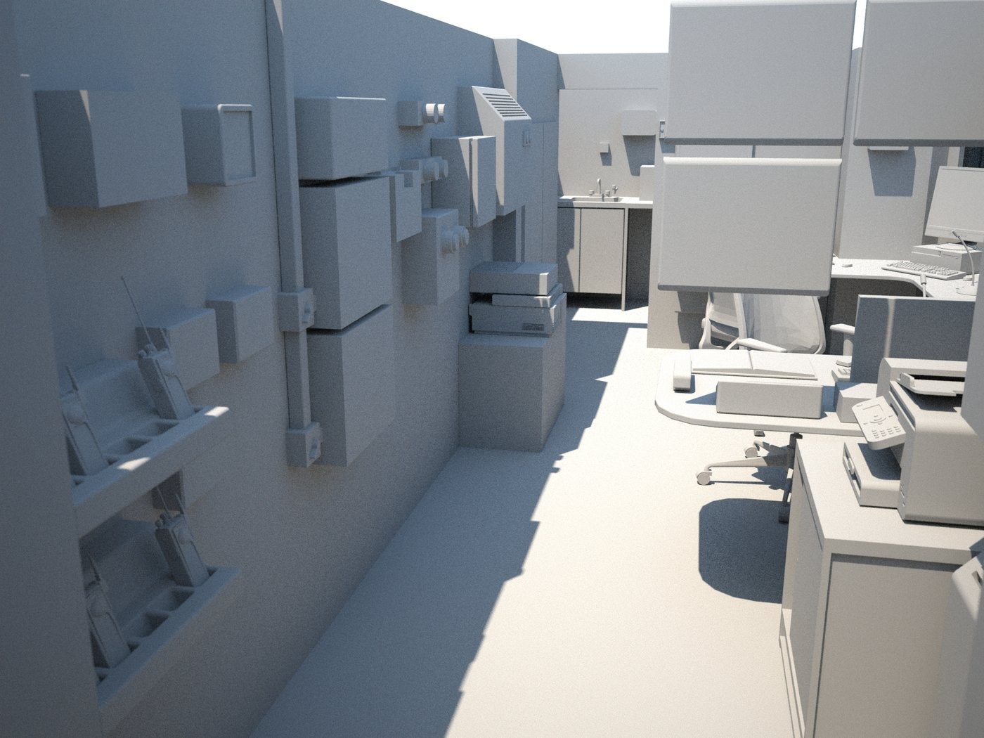 Finsbury Park Control Room Layout by Paul Alexander Brown at Coroflot.com