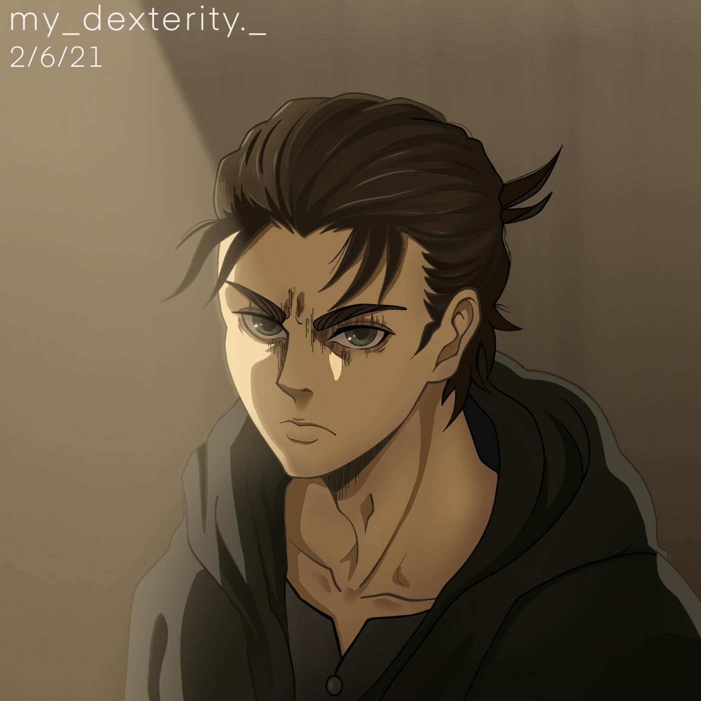 Eren Yaeger from attack on Titan - fanart by Mohib Khurram at Coroflot.com