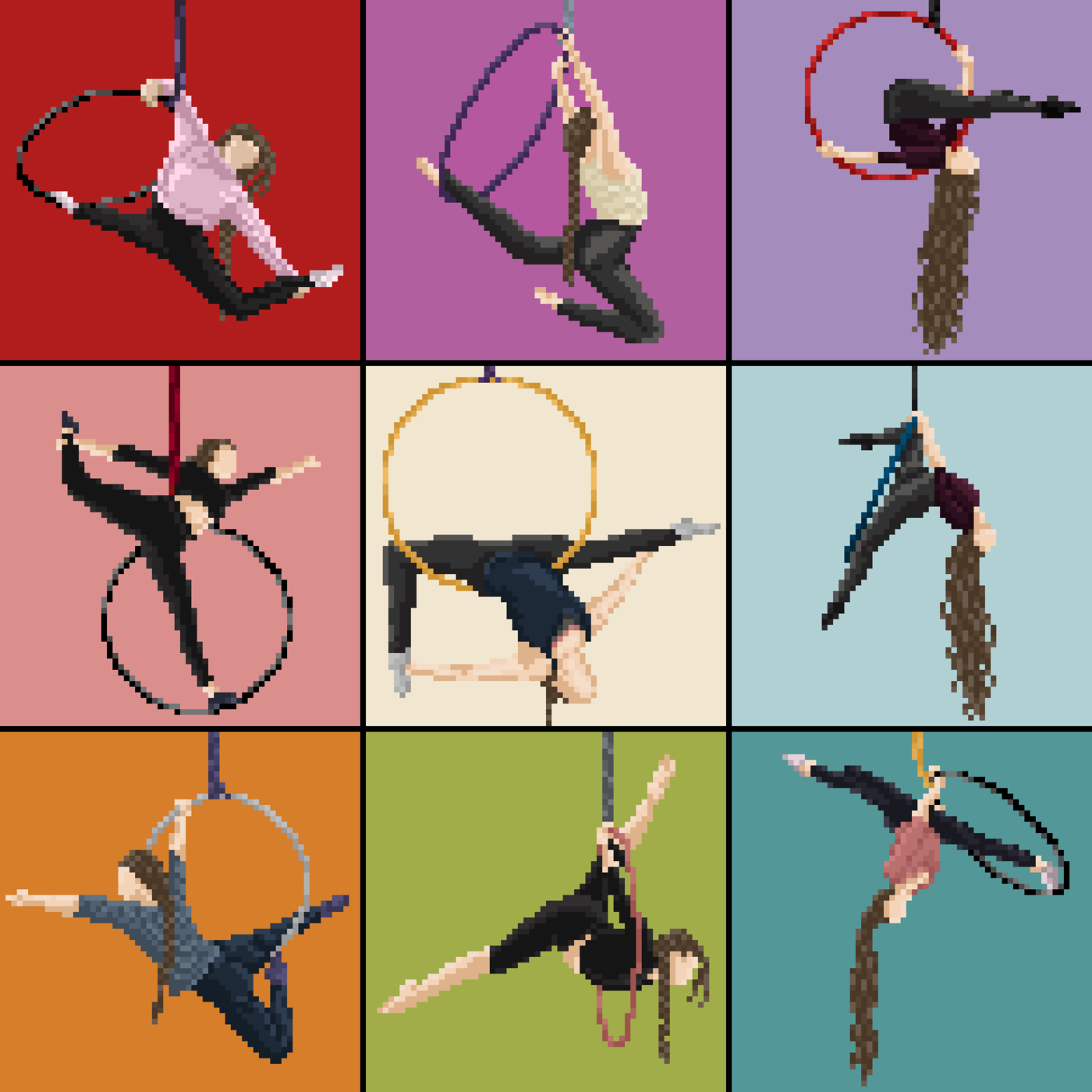 Aerial Hoop and Pole by Alex Pollard at Coroflot.com