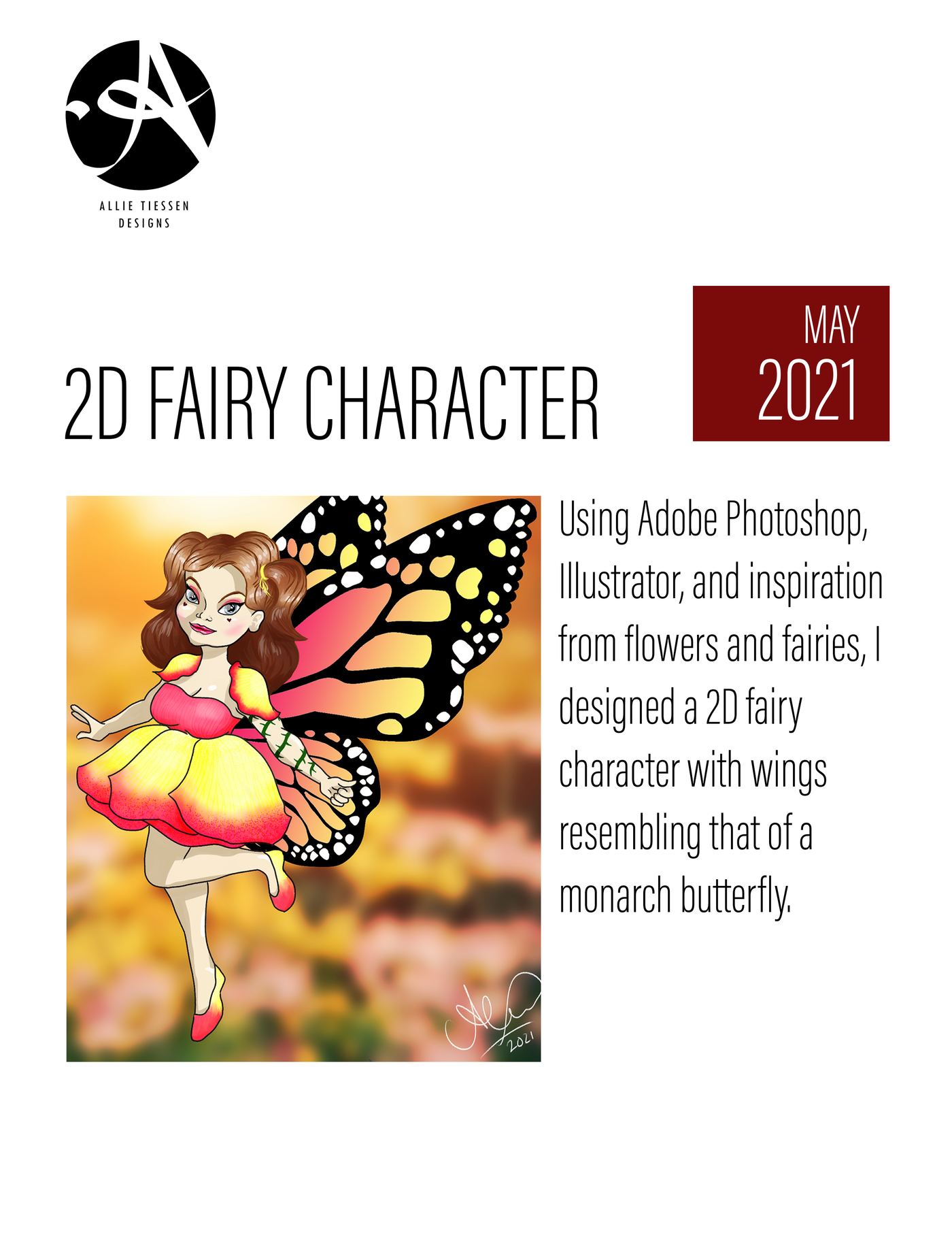 2D Fairy Character by Allie Tiessen at Coroflot.com