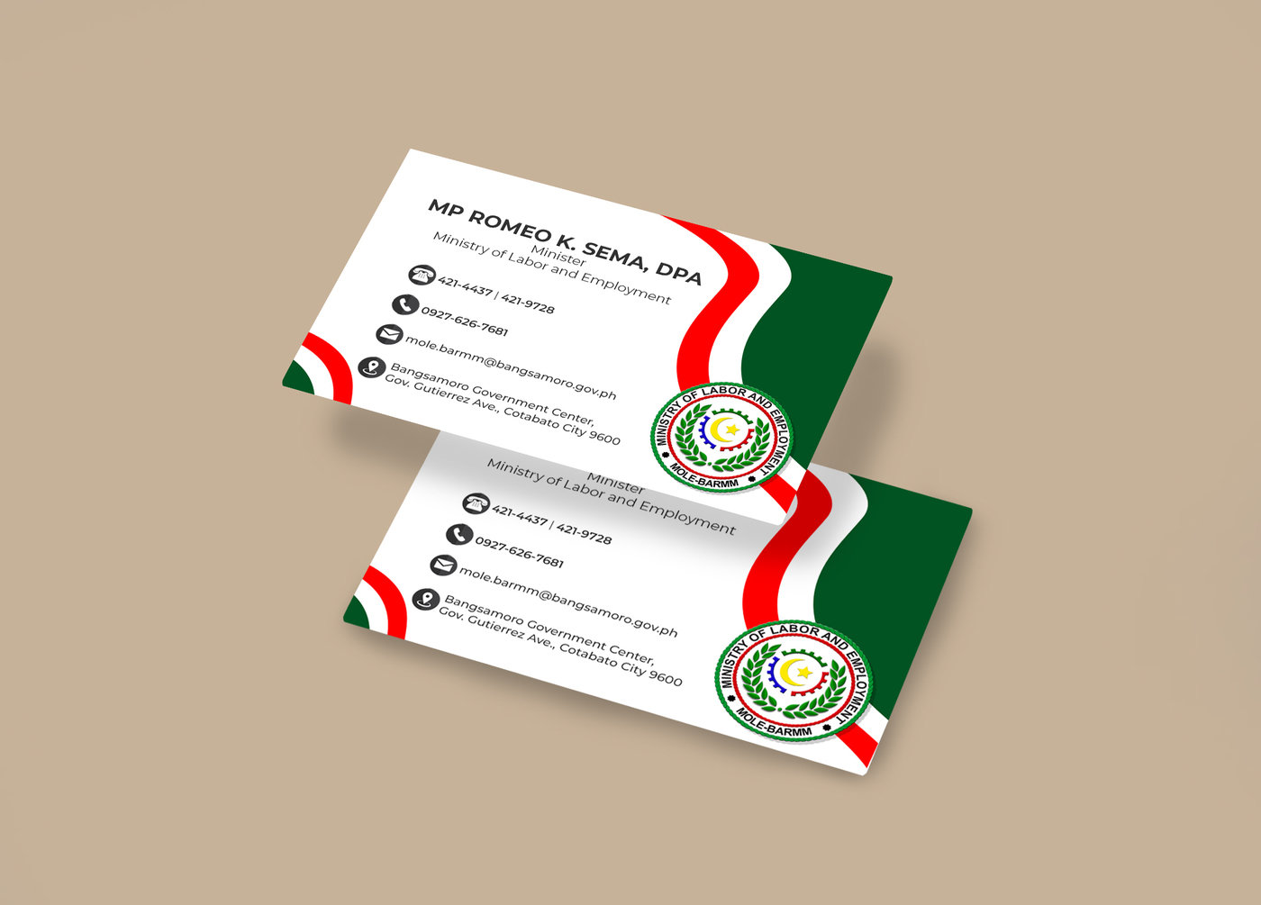 Calling Card Designs by SAM Designs at Coroflot.com