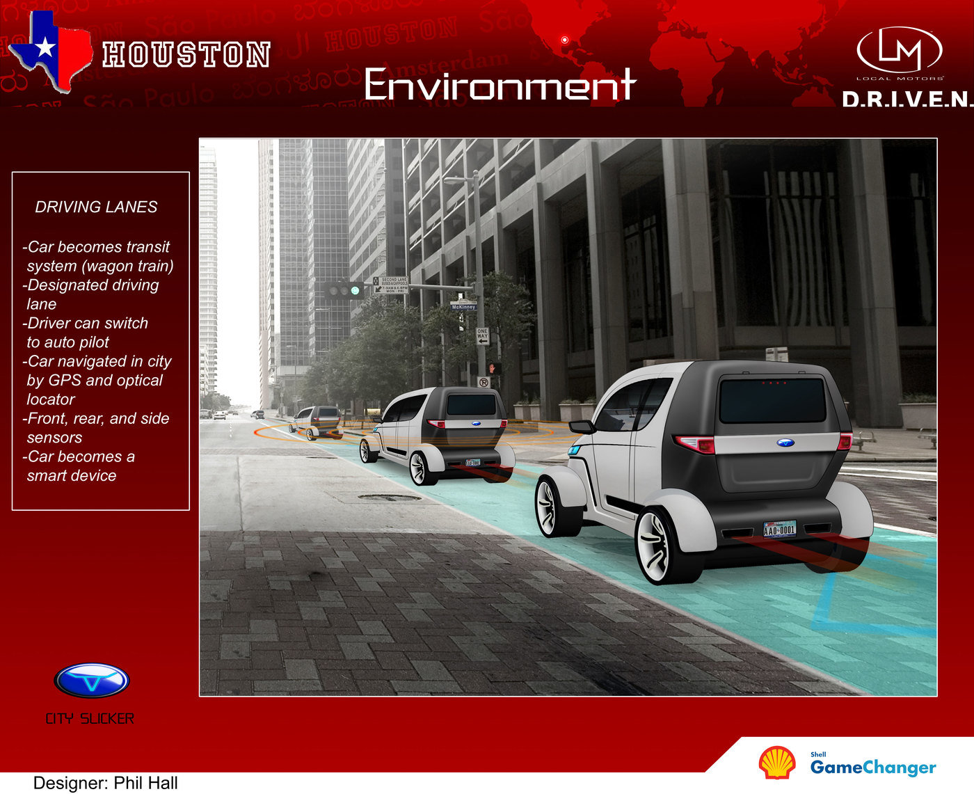 Local Motors Shell Game Changer by Phil Hall, MBA at Coroflot.com