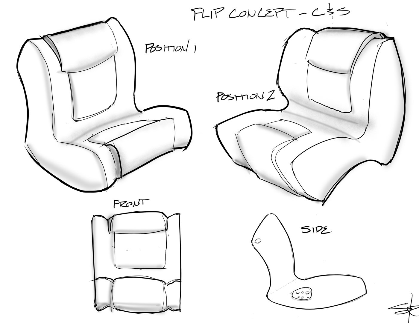 Gaming Chair Seating Concepts by Steven Krause at Coroflot.com