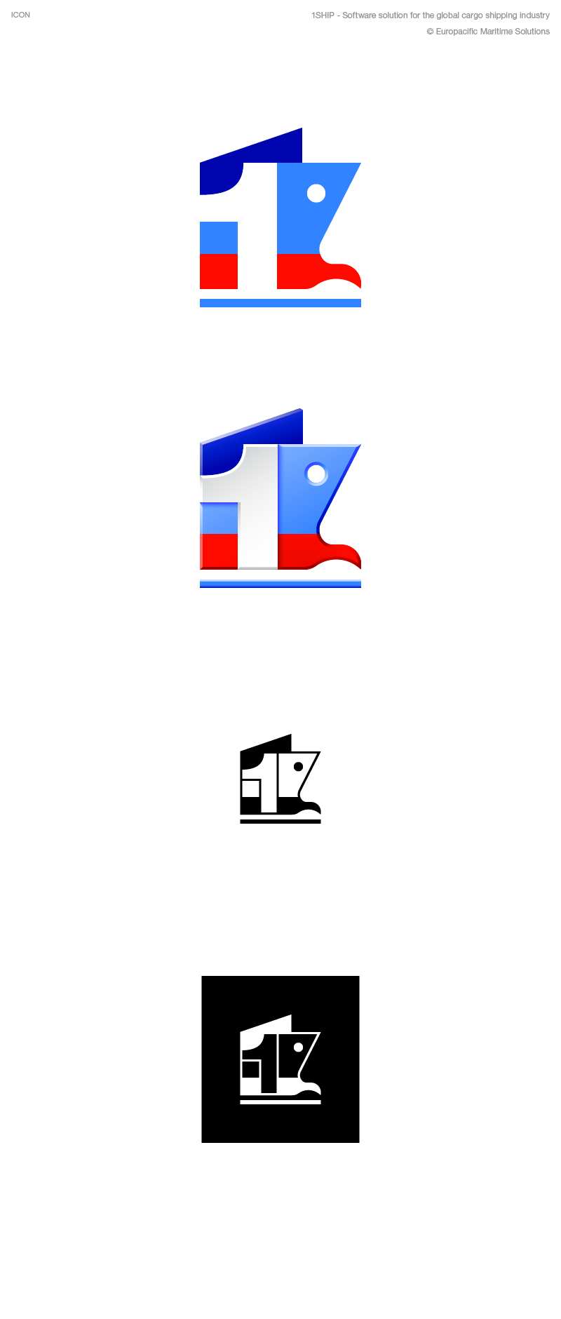 1Ship (Logo, Icon) by Eduard Balaz at Coroflot.com