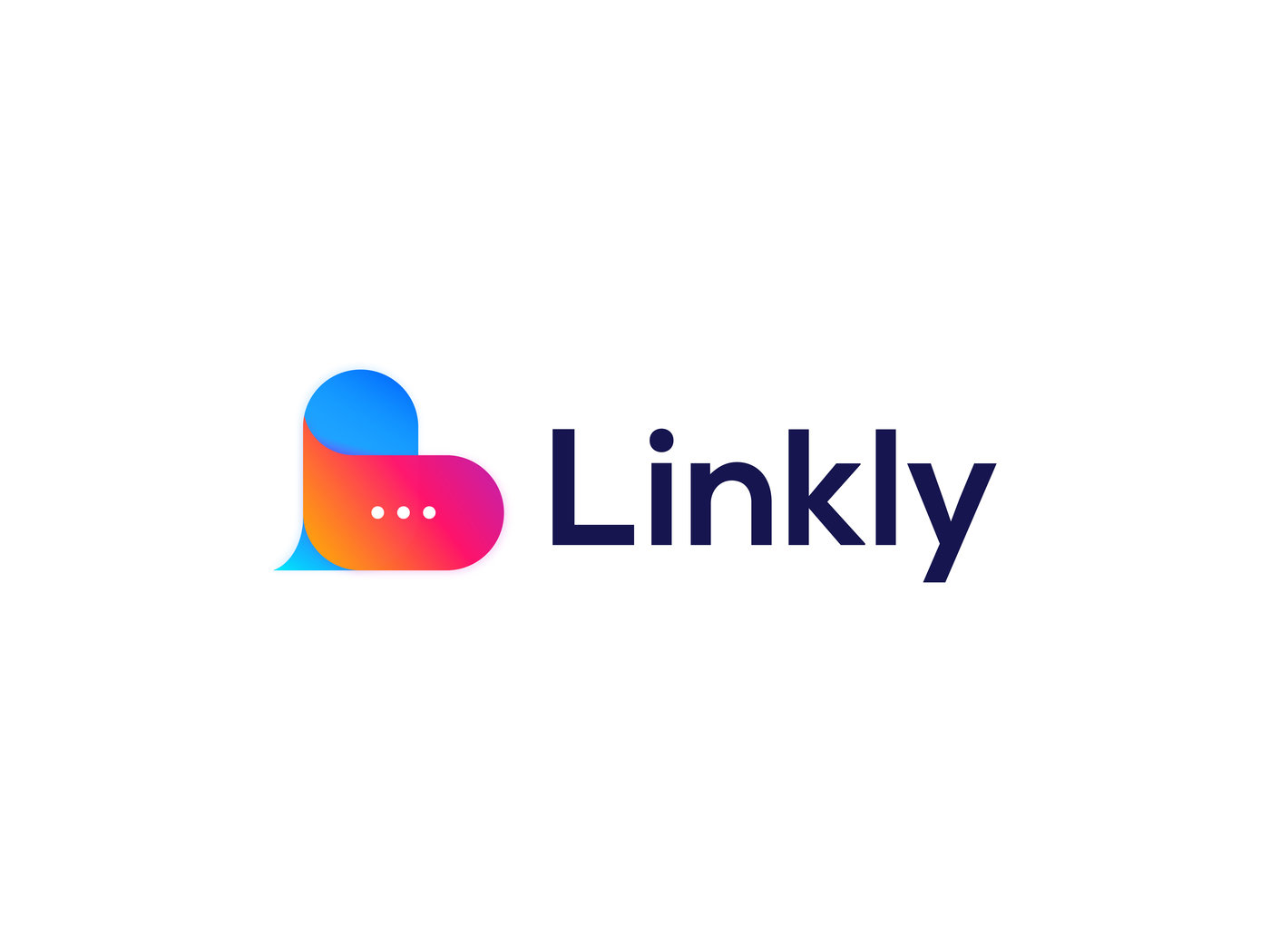 Linkly app logo design by Jowel Ahmed at Coroflot.com