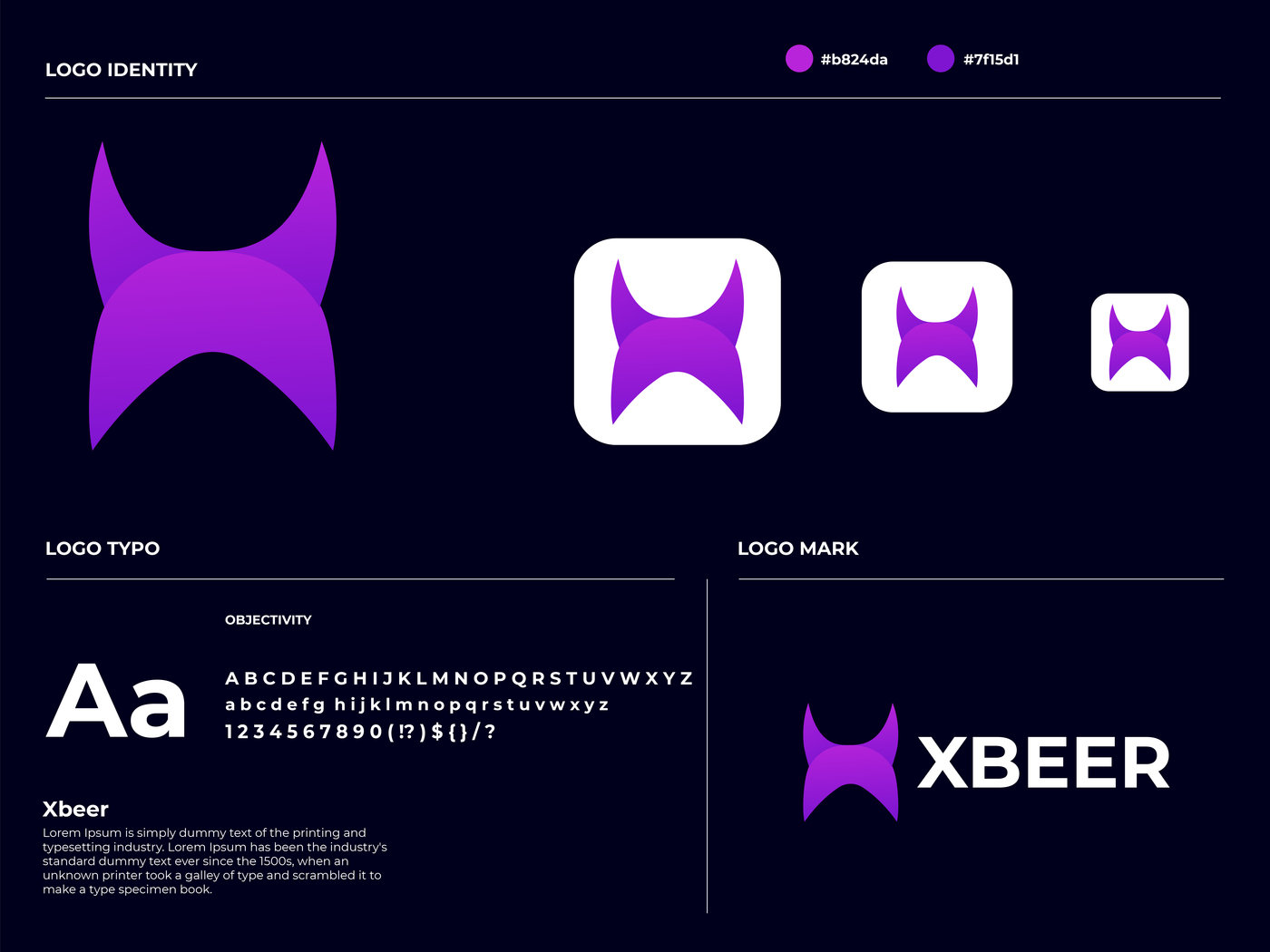 Modern X Letter Mark geometric Logo by Imon Ahamed at Coroflot.com