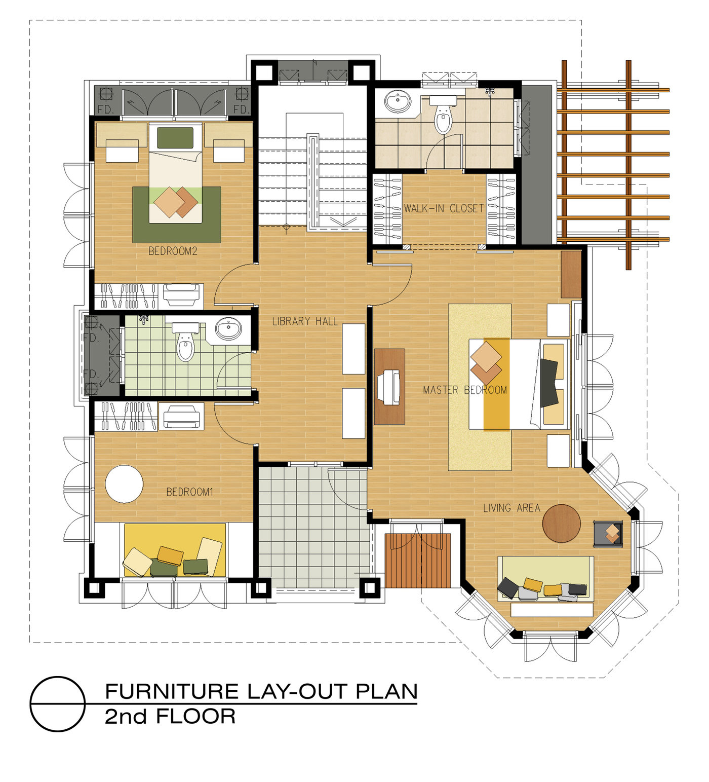 2D Interior and Exterior Illustrate by THAPANA KUSIRIVATANANUKUL at ...