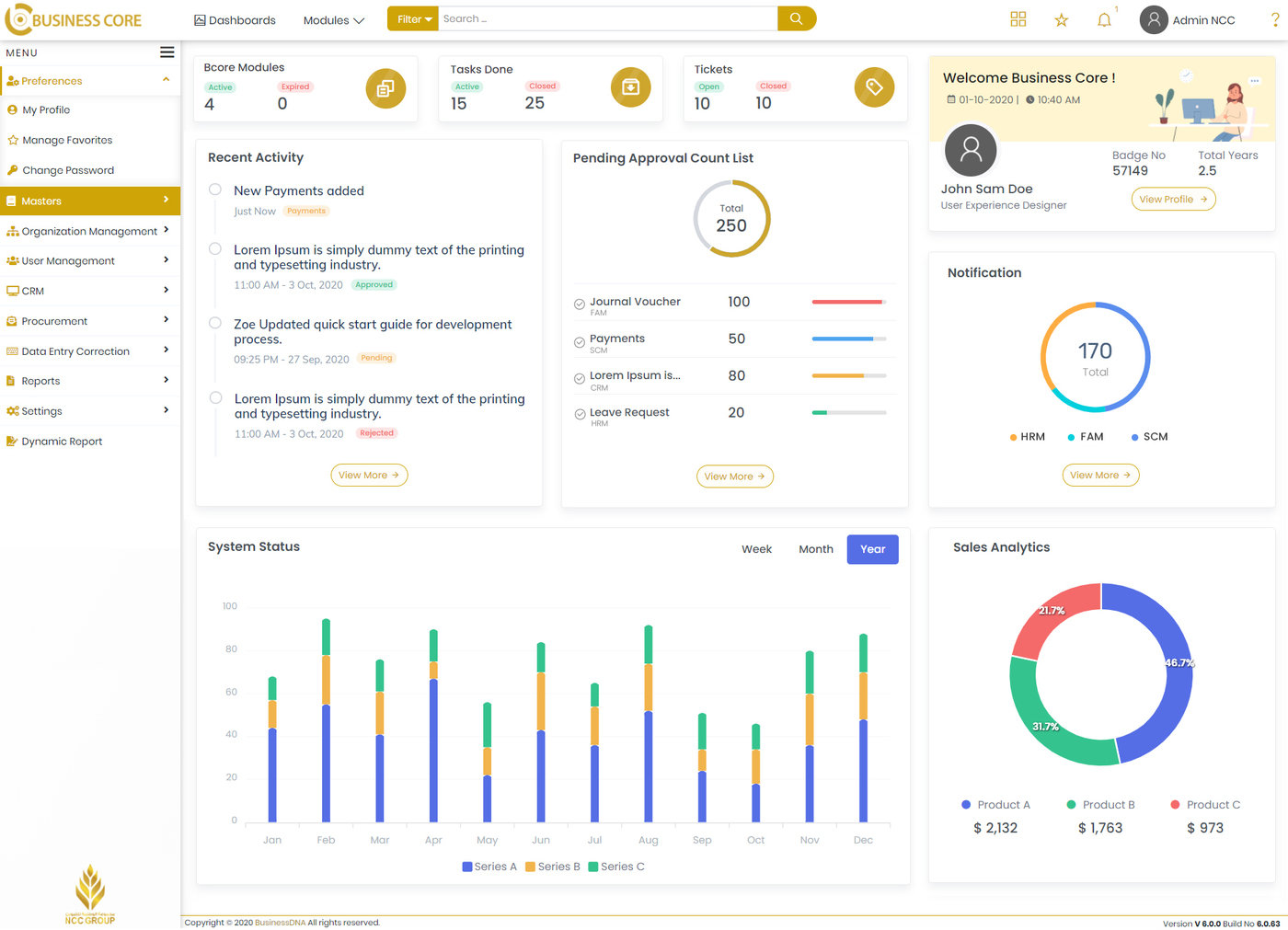 Bcore Landing Page UI by Abhijith MS at Coroflot.com