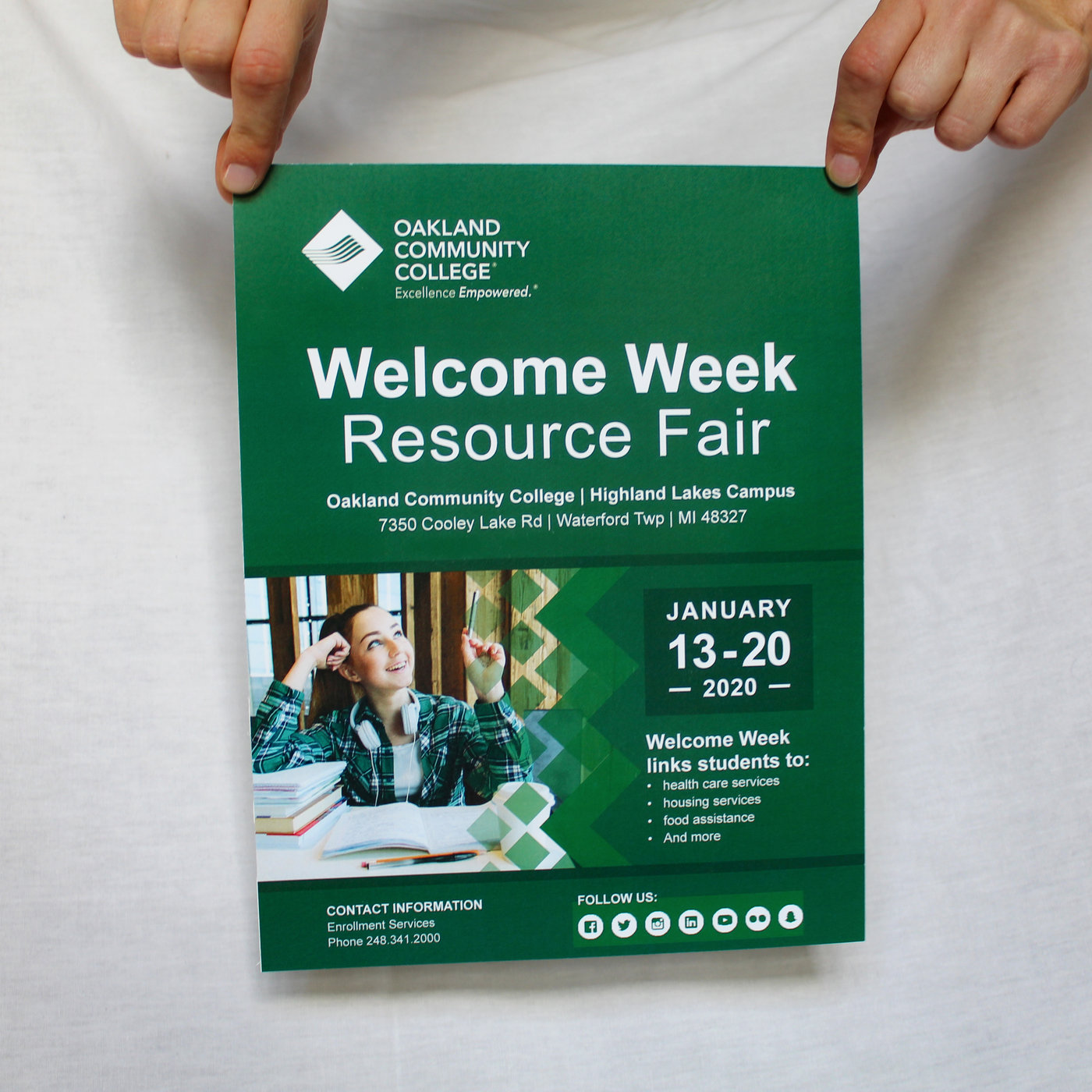 OCC Welcome Week Flyer by Alette Gravelle at Coroflot.com