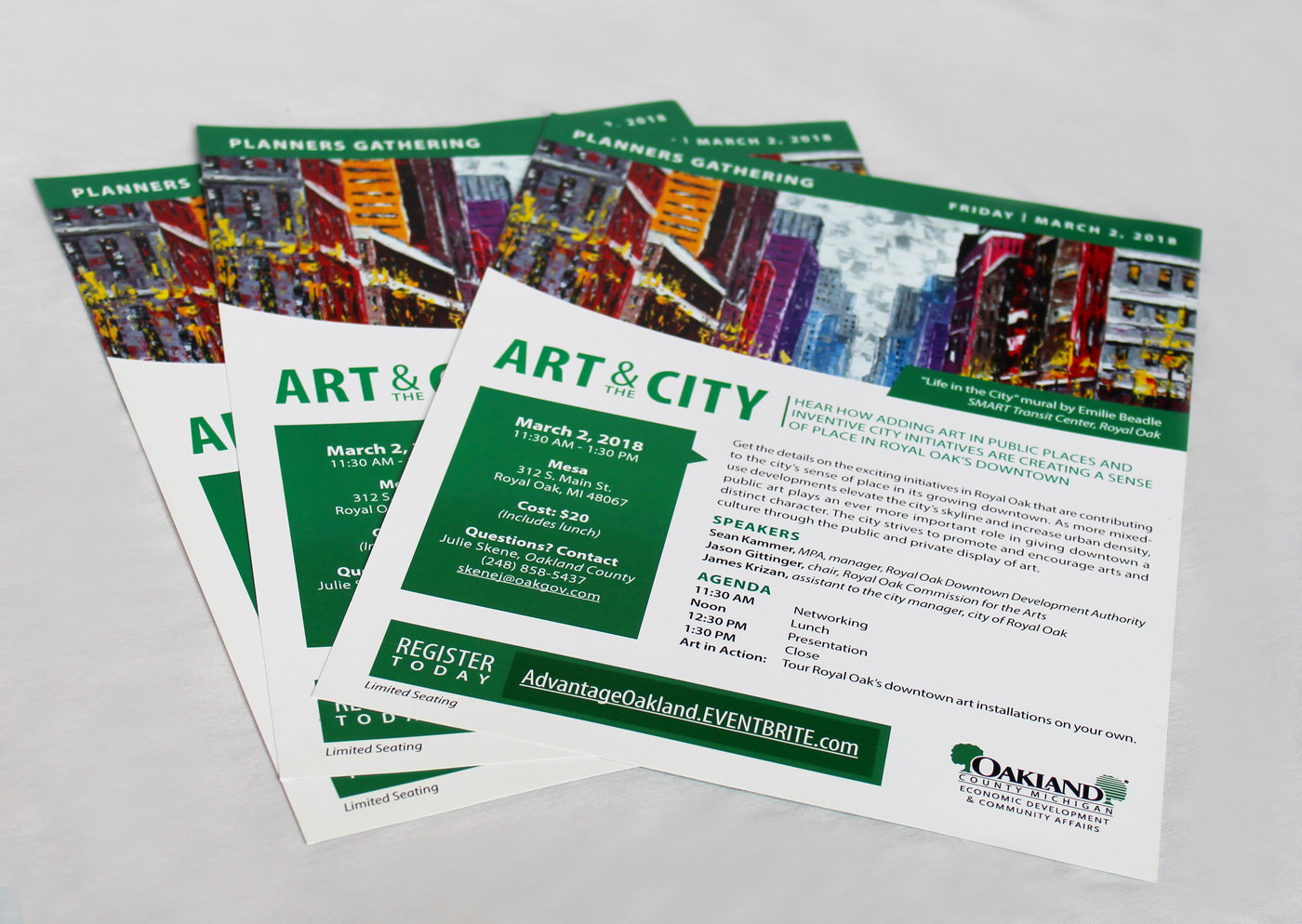 Planners Gathering Art & The City Event Flyer by Alette Gravelle at ...