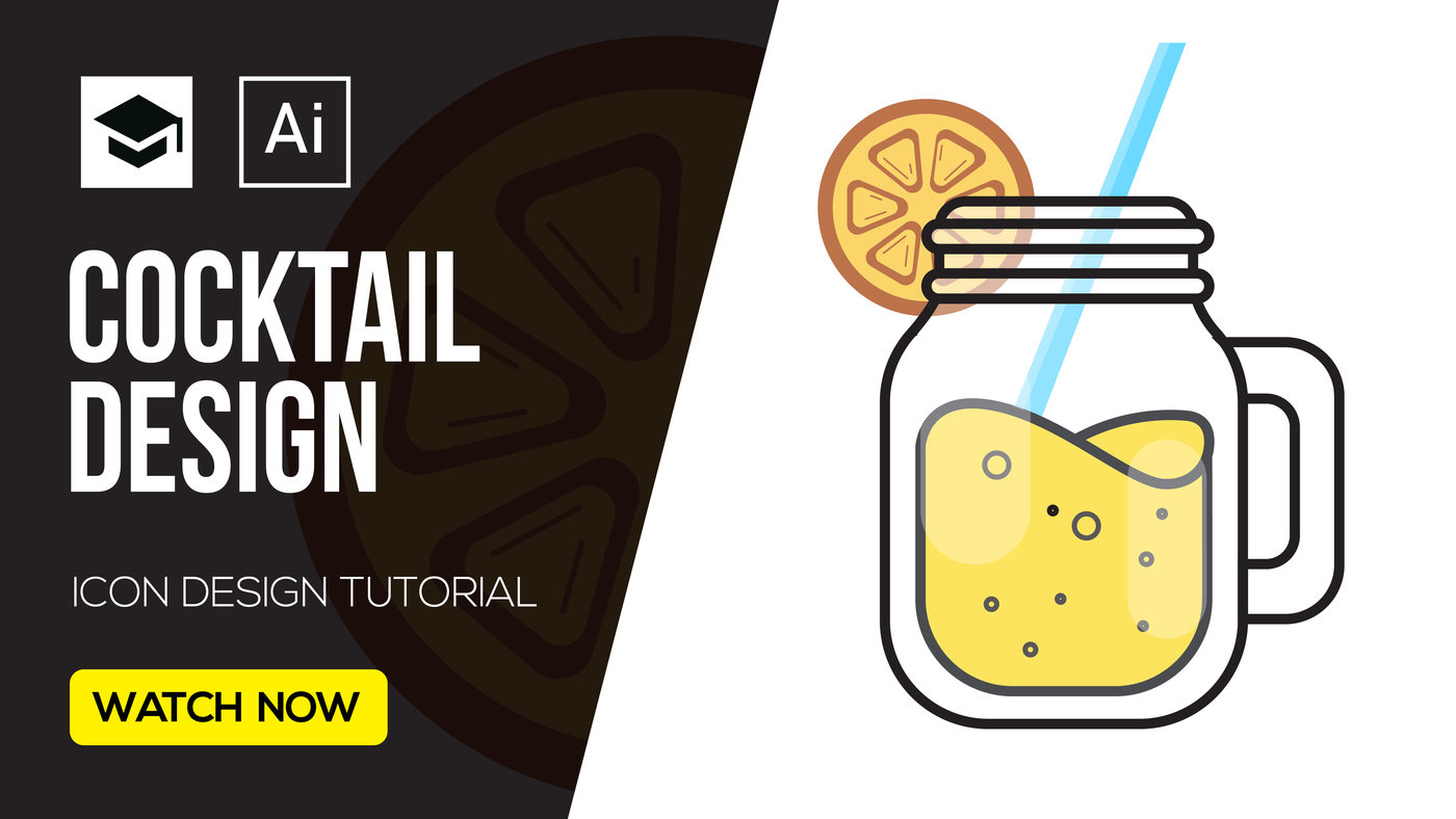 cocktail design illustrator tutorials | Speed-art | Design by Ali ...