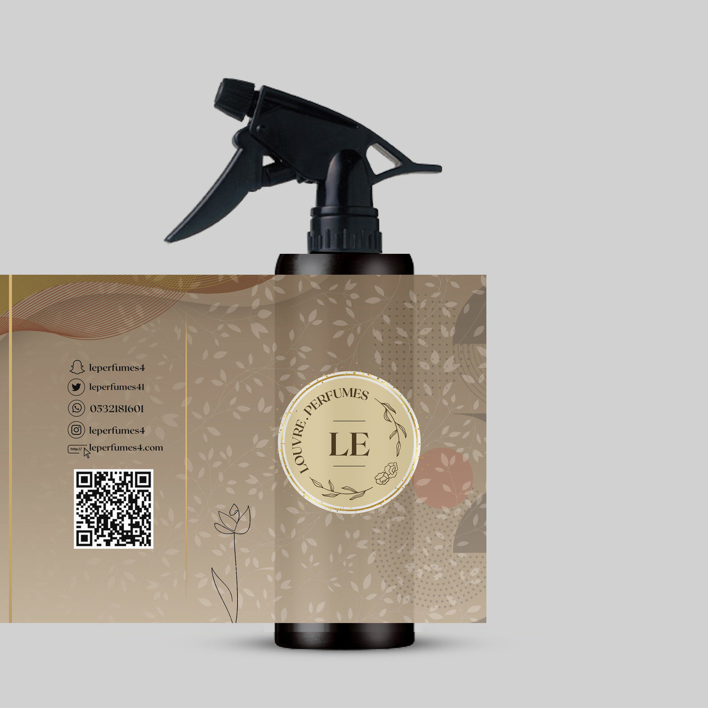 Spray bottle stickers for (Louvre.Perfumes) shop by Mustafa Al Madeh at ...