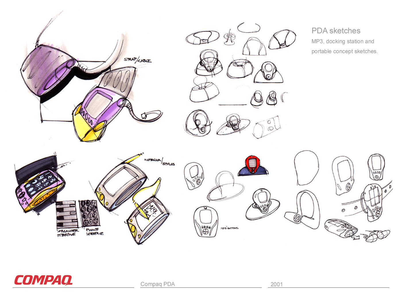 Compaq PDA concept by Paul Rossetto at Coroflot.com