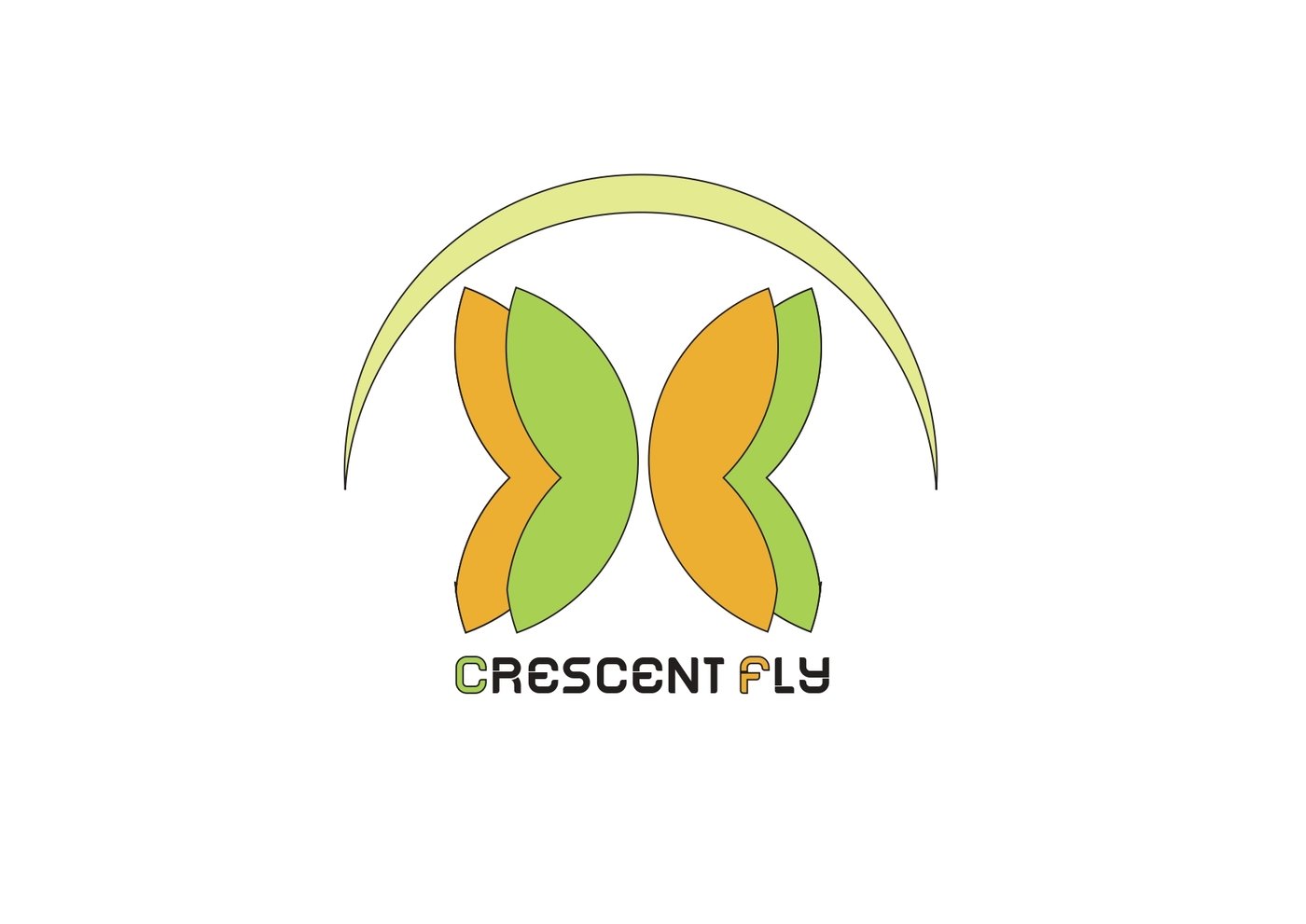 Crescent Fly | Logo by Kosem™ Designs at Coroflot.com